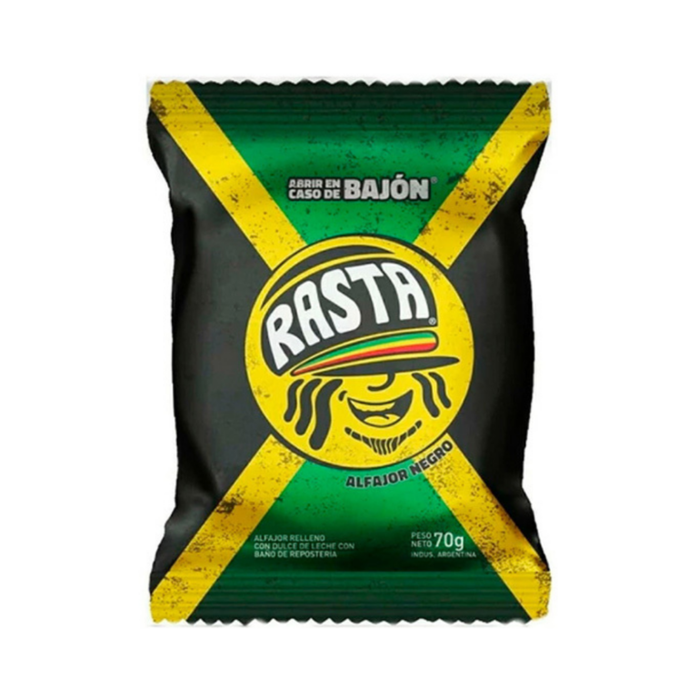 Rasta Black Chocolate Alfajor 70g | Authentic Argentinian Snack AU ...